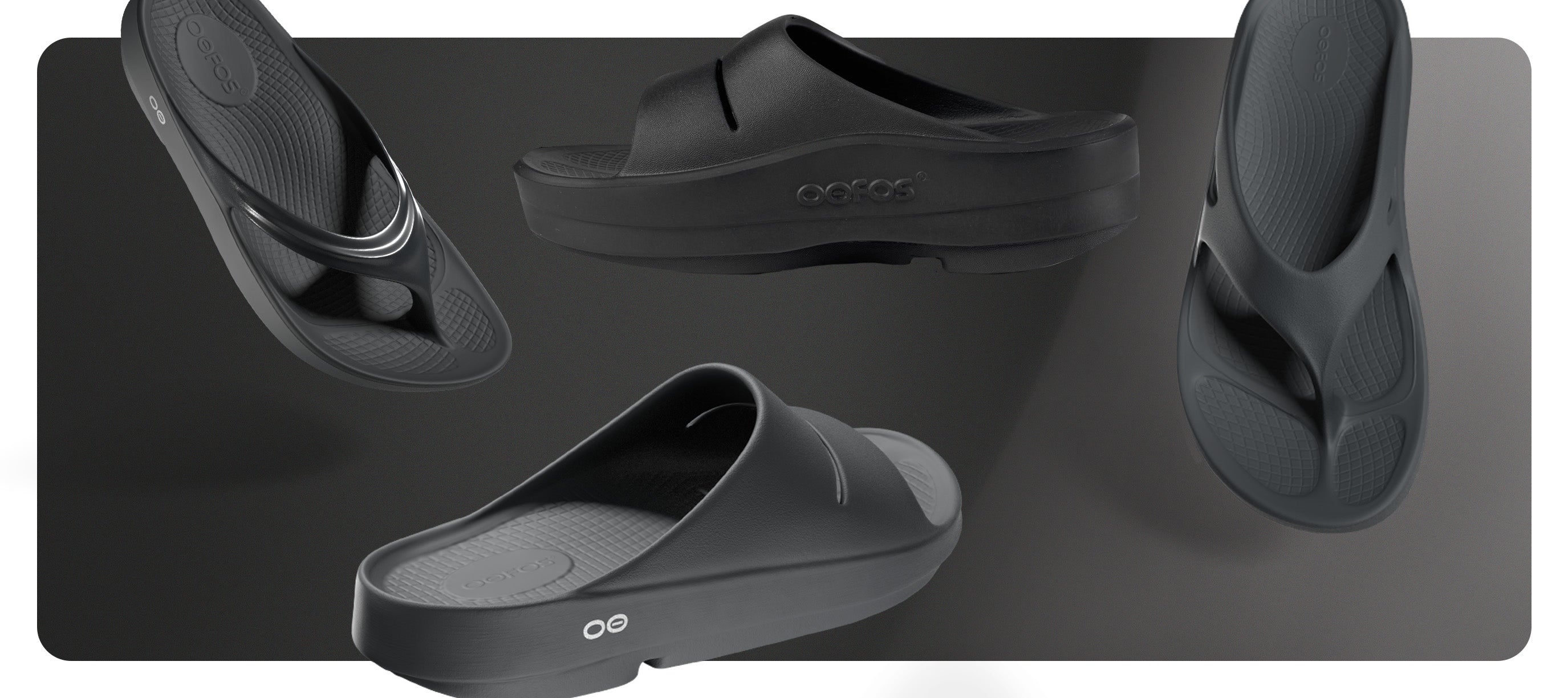 Black Sandals and Slides – OOFOS
